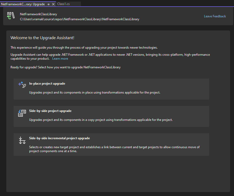 .NET Upgrade Assistant - Visual Studio Marketplace